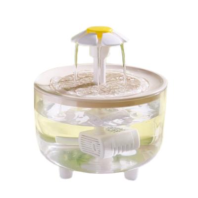 China Non-Slip Base Stainless Steel Base Pet Water Fountain Ceramic Filter for sale
