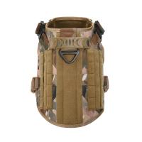 China Tactical Dog Harness Set with Leash & Pouch - Heavy Duty Military-Style Vest for Medium/Large Dogs, Adjustable, Durable for Outdoor Training & Hiking for sale