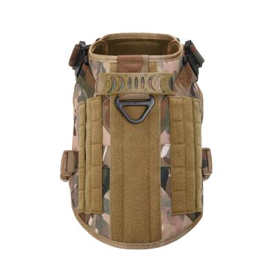 China Tactical Dog Harness Set with Leash & Pouch - Heavy Duty Military-Style Vest for Medium/Large Dogs, Adjustable, Durable for Outdoor Training & Hiking for sale