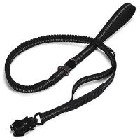 China Adjustable Tactical Dog Leash with Shock-Absorbing Bungee Reflective for Large Dogs for sale
