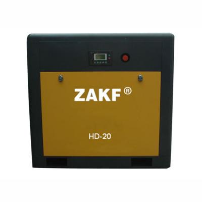 China 20 HP Yellow Color 15KW Rotary Screw Compressor Direct Economic Air Cooling for sale