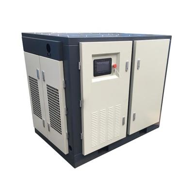 China Oil Injected 20HP To 420HP Two Stage PM VFD Frequency Rotary Screw Air Compressor for sale
