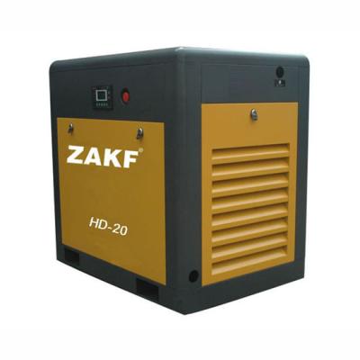 China 20HP 15KW Yellow Direct Air Cooling Air Screw Compressor 2930 R/Min Motor Speed for sale