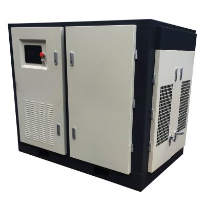 China Electrical Saving Rotary Screw Compressor With Permanent Magnet Motor Frequency Converter for sale