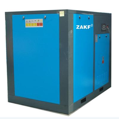 China Lubricated 8 Bar 100 Hp Screw Air Compressor , 75kw Rotary Type Compressor Direct Drive for sale