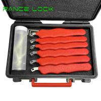 China 6-piece Metal Car Wave Needle Set Locksmith Tools Model 2505 for Civil and Automotive Locks for sale