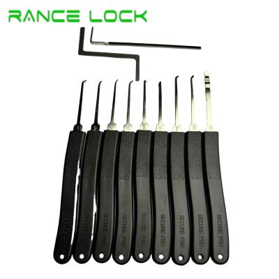 China 11-Pieces Premium Metal Lock Pick Set Model 2519 for Beginner and Pro Locksmiths for sale