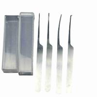 China 4-Piece Set Straight Shank Lock Pick Hook Model 2521 for Car Unlocking Kit and Locksmith Tool for sale