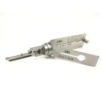 China 2-in-1 Lishi AM5 Decoder and Pick Locksmith Tool for Civil Lock Vehicle Keys with Metal Construction for sale