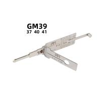 China GM39 Lishi 2 in 1 Lock Pick Set Hand Tool Suit Decoder Lishi Opener Locksmith Tools for Vehicle for sale
