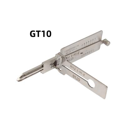 China Lishi Tool GT10 Model 2-in-1 Functionality Metal Material Lock Pick Tool for Locksmith and Civil Use for sale