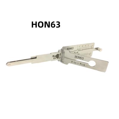 China HON63 Model Lishi Motorcycle Tool with Magnetic Gate and Tactile Feedback for Motor Bike Locks for sale