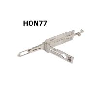 China Lishi Tool 2 in 1 HON77 Lock Pick and Decoder Together for Honda Motorcycle for sale