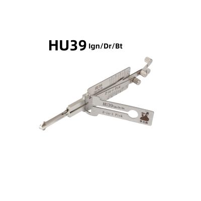 China LISHI HU39 2-in-1 Auto Lock Pick Set with Metal Construction for Car Lock Opening Decoder for sale
