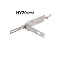 China Lishi 2-in-1 Tool HY20 Model Locksmith Decoder and Pick for Non-Destructive Entry on Hyundai and Kia Vehicle Keys for sale