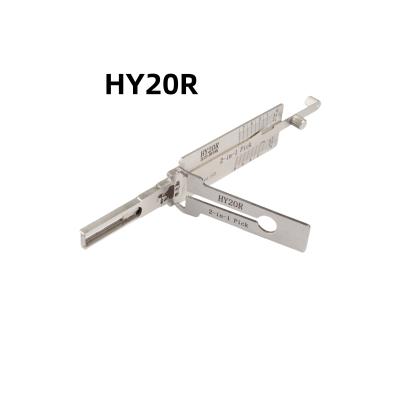 China LISHI HY20R Stainless Steel 2-in-1 Auto Lock Pick Set and Decoder for Chrysler/Dodge/Jeep Vehicles Professional Locksmith Tool for sale