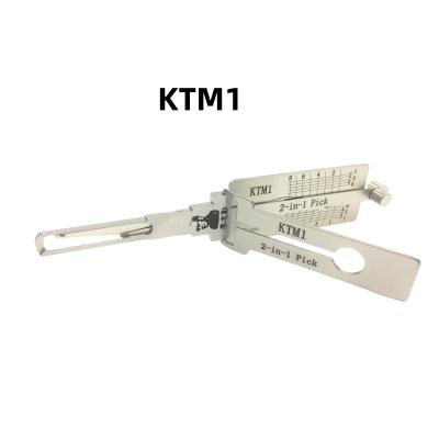 China Lishi 2-in-1 Tool KTM1 Model Motorcycle Lock Pick with Forward Read Method and Metal Construction for sale