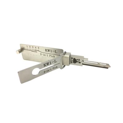 China Lishi 2-in-1 KW1-L Decoder Tool for Locksmiths with Lightweight Construction and Compact Portable Design for sale