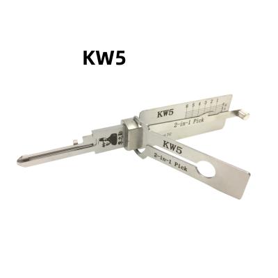 China Lishi KW5 2-in-1 Stainless Steel Lockpick for Door Locks - Professional Locksmith Pick Tool for sale