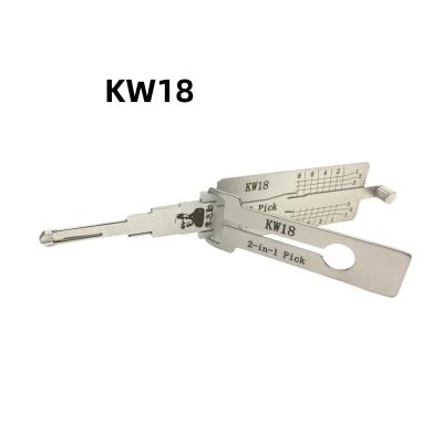 China Locksmith Supplies Original LISHI LOCKPICK 2 in 1 for Kawasaki Motorcycle Flat Milling 8 Teeth Opening Tool Decoder KW18 for sale