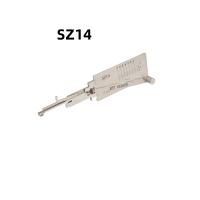 China Lishi SZ14 Model 2-in-1 Motorcycle Unlock Tool with Metal Construction for Suzuki Locksmith Use for sale