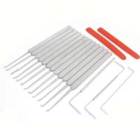 China Stainless Steel Lock Pick Set 15 Pcs with Mechanical Feedback Analysis for Locksmith Tools for sale