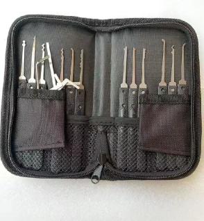 China 17 Pieces Lock Picking Set with Tension Practice for Beginner Professional Locksmith Tools for sale