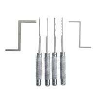 China Huashi 6pcs Stainless Steel Lock Pick Set with Dual-Sensory Feedback for Professional Locksmith Tools for sale