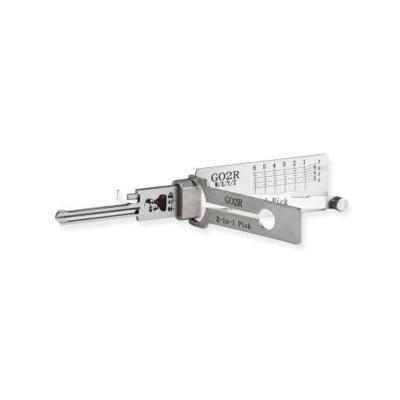 China Lishi GO2R Model 2-in-1 Auto Lock Pick Set with Metal Construction for Car Lock Opening Decoder for sale