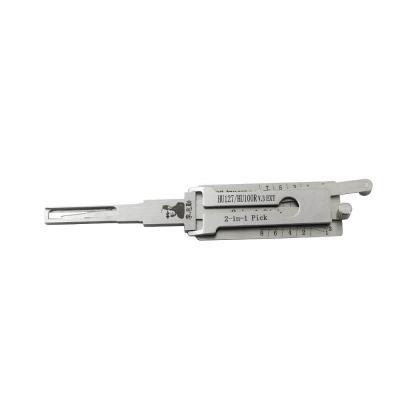 China Lishi 2 in 1 HU100R/HU127 Lock Pick for Ignition Lock Door Lock and Decode Genuine for 2010 New BMW for sale