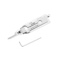 China Original Lishi 1646R 2 in 1 Decoder Pick Master Lock Steel Locksmith Opening Tools Set Supplies for Domestic Use for sale
