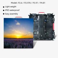 China P3.91 Indoor LED Video Wall Panel 500x1000mm Aluminum Cabinet for Church Backdrop for sale