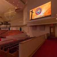 China P3.91 Indoor LED Video Wall Panel 500x1000mm Aluminum Cabinet for Church Backdrop for sale