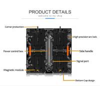 China Indoor P4 LED Display Screen 800cd/m² Brightness 140° View Angle for Advertising Wall Rental for sale