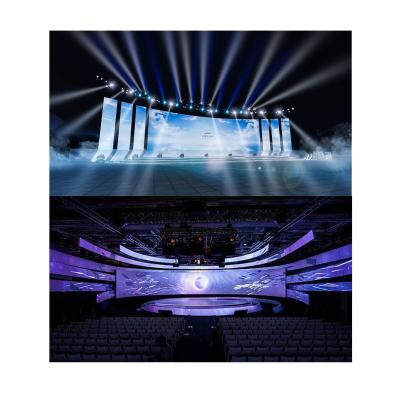 China P2.84 Full Color Die Cast Aluminum LED Screen 500x500 Cabinet Outdoor Rental Backdrop Display for sale