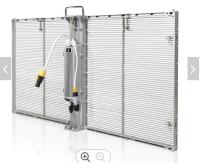 China CE ROHS FCC Certified Transparent LED Display Glass Curtain 1000x500mm for Shopping Window for sale
