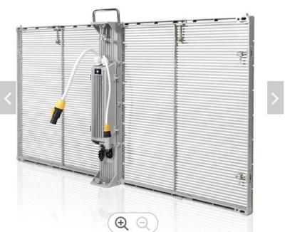 China CE ROHS FCC Certified Transparent LED Display Glass Curtain 1000x500mm for Shopping Window for sale