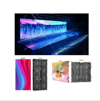 China Outdoor Rental LED Display P2.84 P1 Video Wall with Ground Support Stand and Rollable Frame for sale