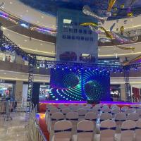 China Outdoor Rental LED Display P2.84 P1 Video Wall with Ground Support Stand and Rollable Frame for sale