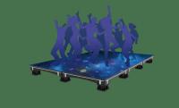China Dance Floor LED Display P3.9 P4.8 Interactive Floor Panel for sale