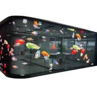 China IP31 Transparent LED Screen Film on Glass Panels 80% Transmittance 1000x500mm for Window Display for sale