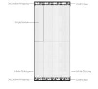 China IP31 Transparent LED Screen Film on Glass Panels 80% Transmittance 1000x500mm for Window Display for sale