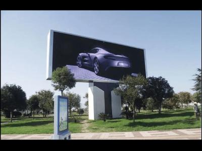 China P10 Outdoor Full Color LED Display Board 250mm x 500mm Waterproof Panel 6000-10000 cd/m² for sale