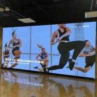 China Mini LED Display Indoor Front Access Magnetic Module P1.56 600x337.5mm Steel Cabinet Wall Mounted for sale