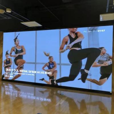 China Mini LED Display Indoor Front Access Magnetic Module P1.56 600x337.5mm Steel Cabinet Wall Mounted for sale