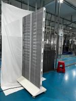 China Double Sided Transparent LED Poster Screen P3.9 3000 Nits Outdoor Indoor Full Color Movable Display for sale