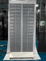 China Double Sided Transparent LED Poster Screen P3.9 3000 Nits Outdoor Indoor Full Color Movable Display for sale