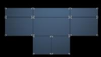China Indoor LED Video Wall P1.9 P2.6 P3.9 Full Color Display Screen 1000x500mm Aluminum Cabinet for sale