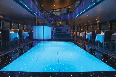 China LED DJ Style Mirror Dance Floor 50x50cm RGB DMX512 for Bar Disco Nightclub Stage Lighting for sale