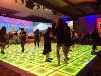 China RGB LED Dance Floor Panels 50x50cm Starlit Twinkling Tiles for Wedding DJ Bar Party for sale